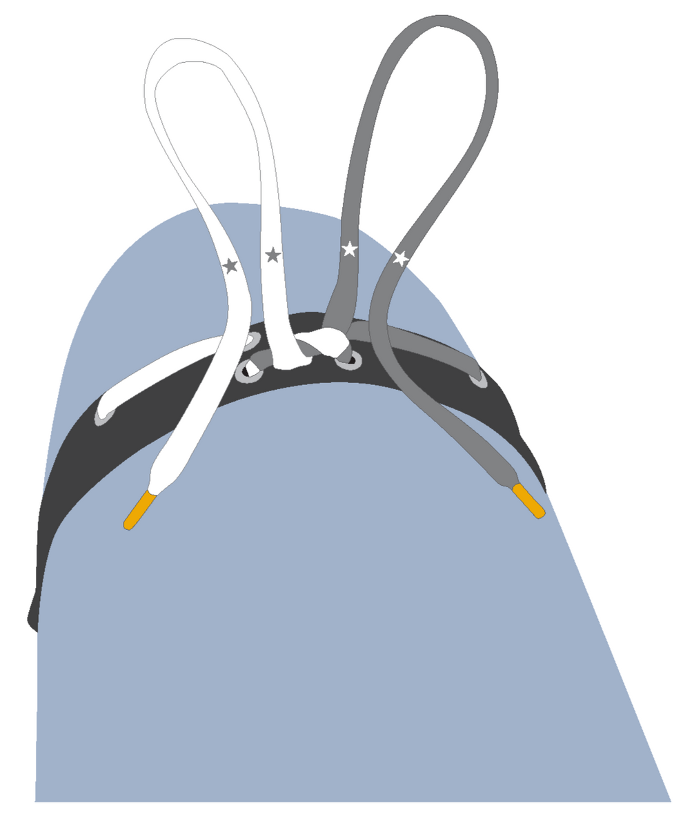 Caterpillar Laces - Shoe Tying Training Laces With Practice Leg Strap